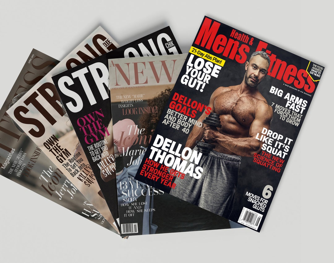 Personalized Fitness Magazine Covers, Custom Muscle Magazine Cover ...