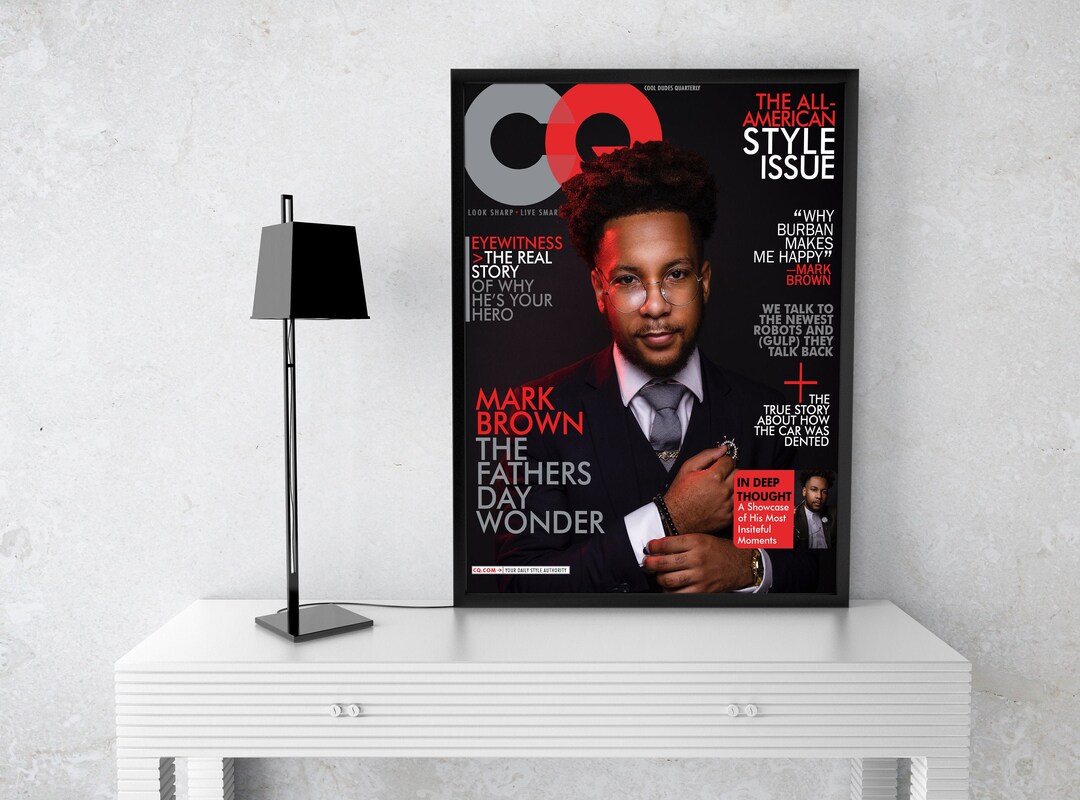 Custom Gq-inspired Mag Cover Perfect Birthday Gift for Men Who ...