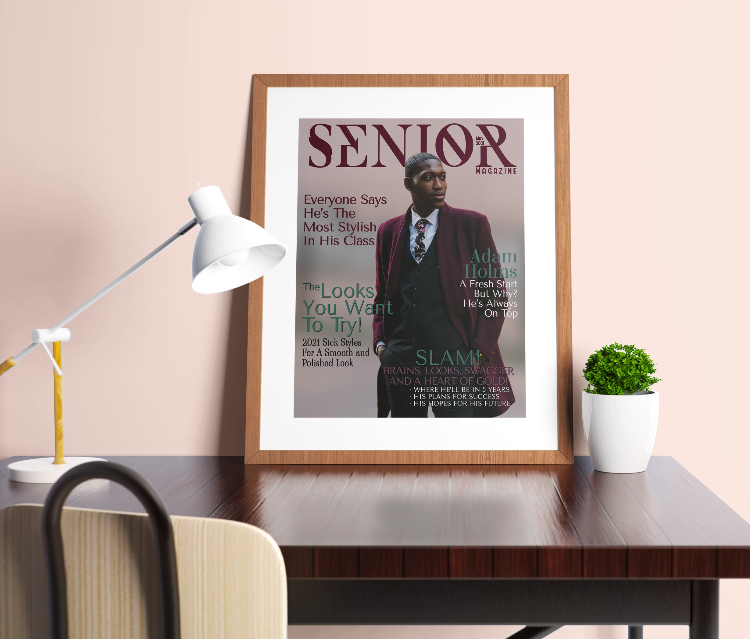Senior Personalized Magazine Cover Digital Print/Wall Art | Etsy