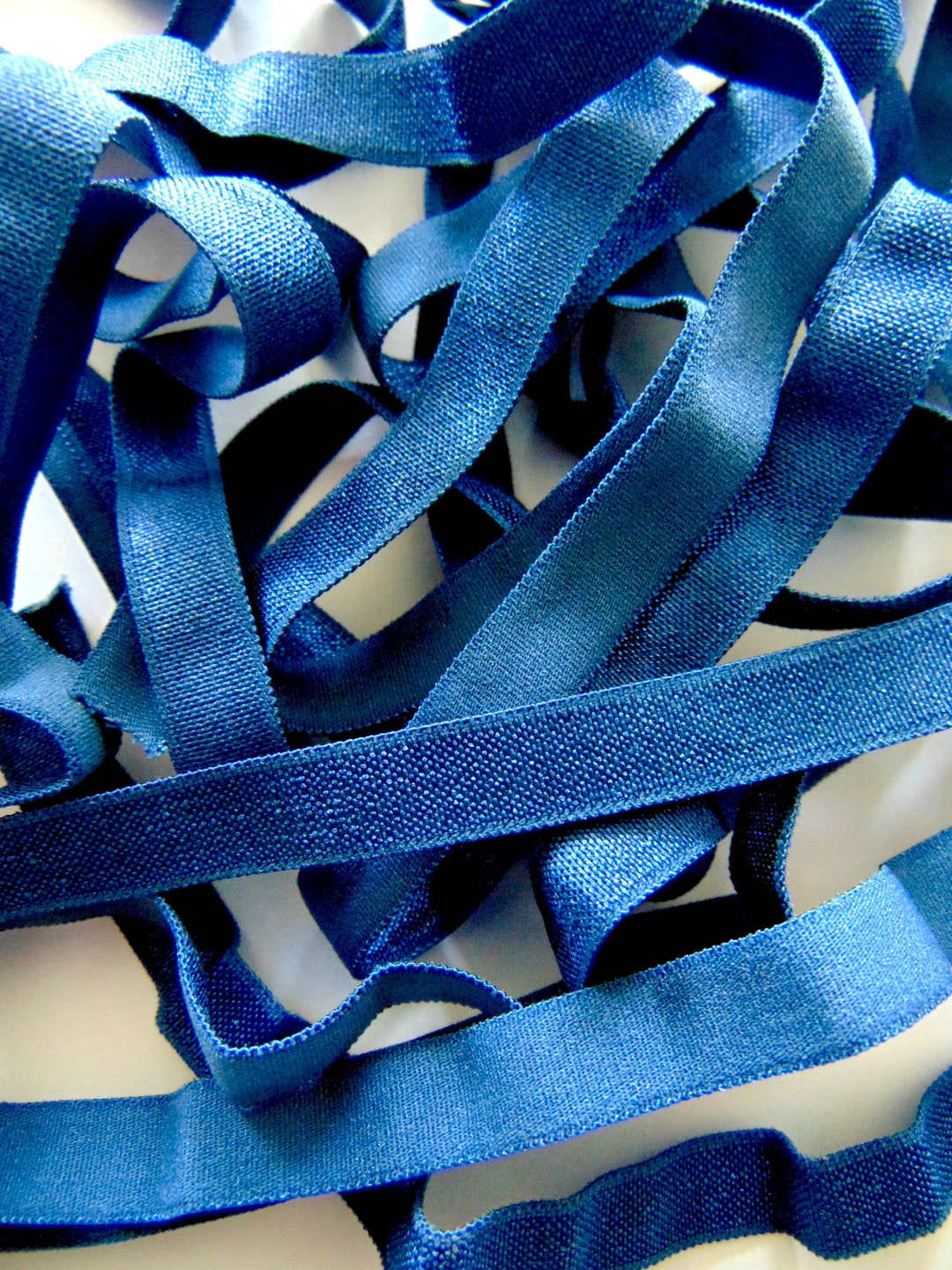 Navy Blue Elastic, 3/8" Soft Elastic, 10mm Sewing Supplies, Craft ...