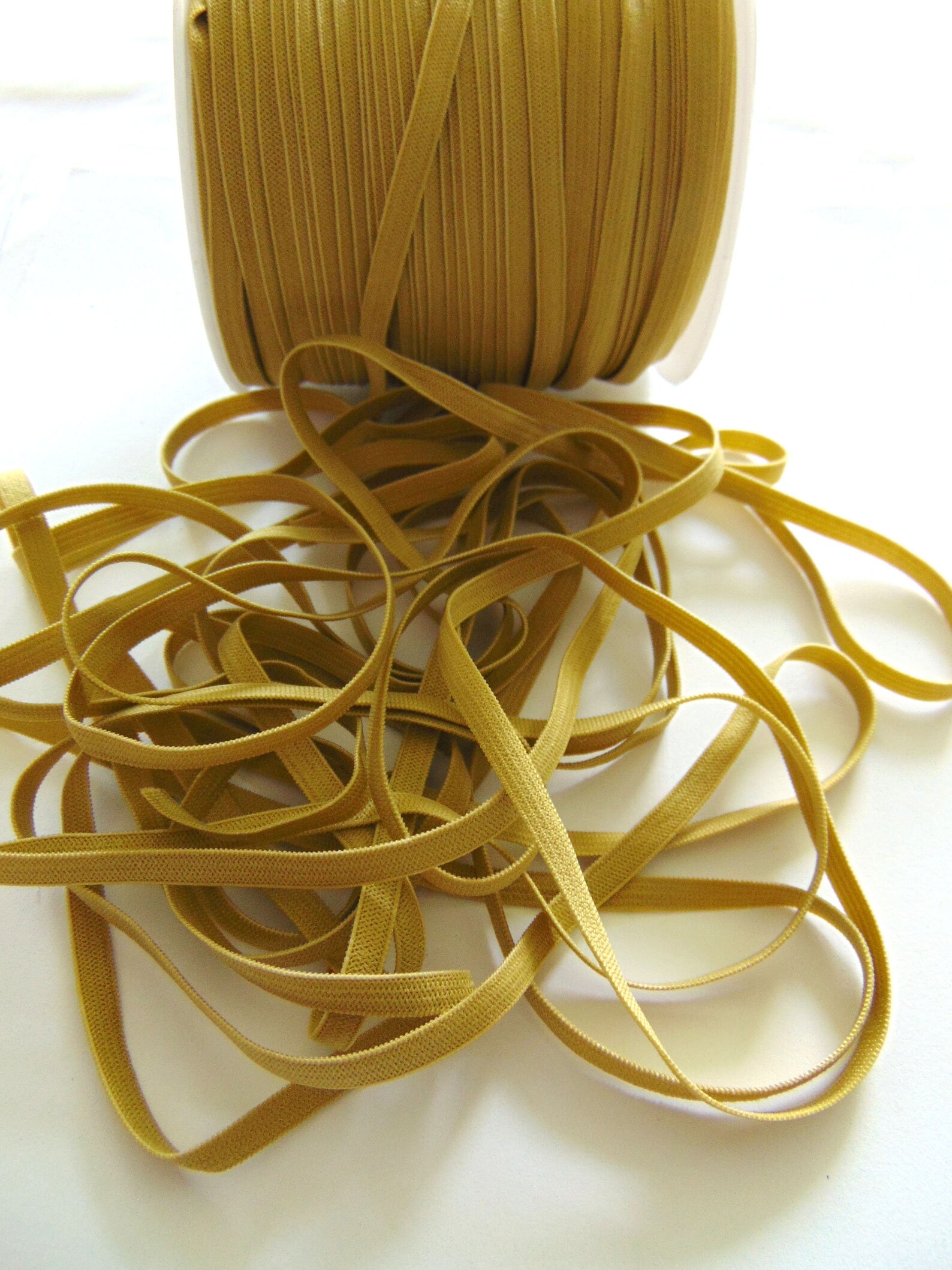 Gold Skinny Elastic 5/32 Soft Lightweight Elastic 4mm | Etsy