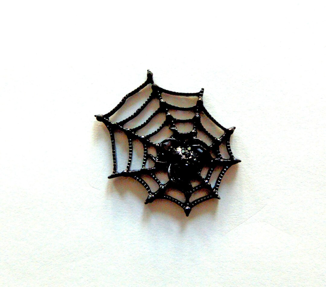 Spider Web Rhinestone Spider Charm Halloween Rhinestones - Etsy