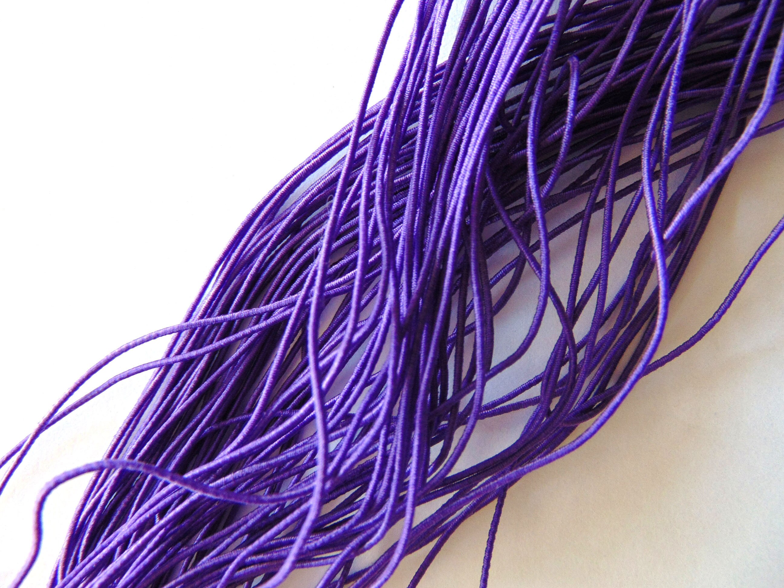 Purple Round Elastic 1mm Round Cord 3/64 Sewing | Etsy