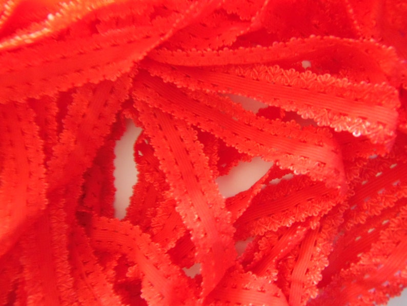 Red Picot Lace Elastic 7/8 Soft Elastic Sewing - Etsy