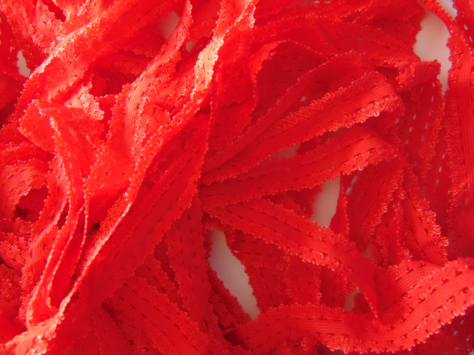 Red Picot Lace Elastic 7/8 Soft Elastic Sewing - Etsy