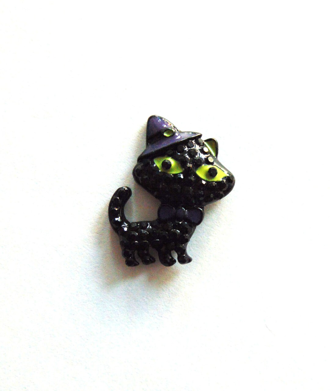 Black Cat Rhinestone Black Cat Charm Halloween Rhinestones - Etsy