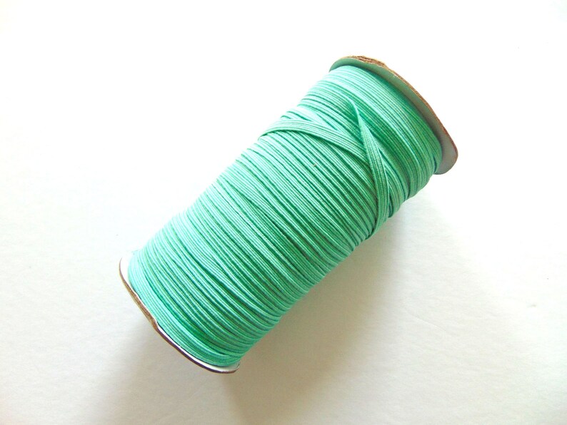 Mint Green Skinny Elastic 1/4 Braided Elastic Sewing - Etsy