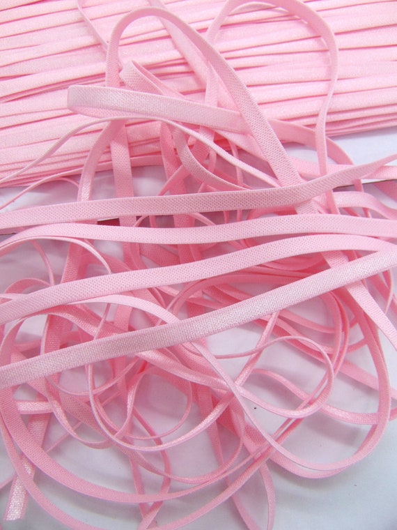 Light Pink 1/4 Skinny Elastic 6mm Thin Elastic Soft | Etsy