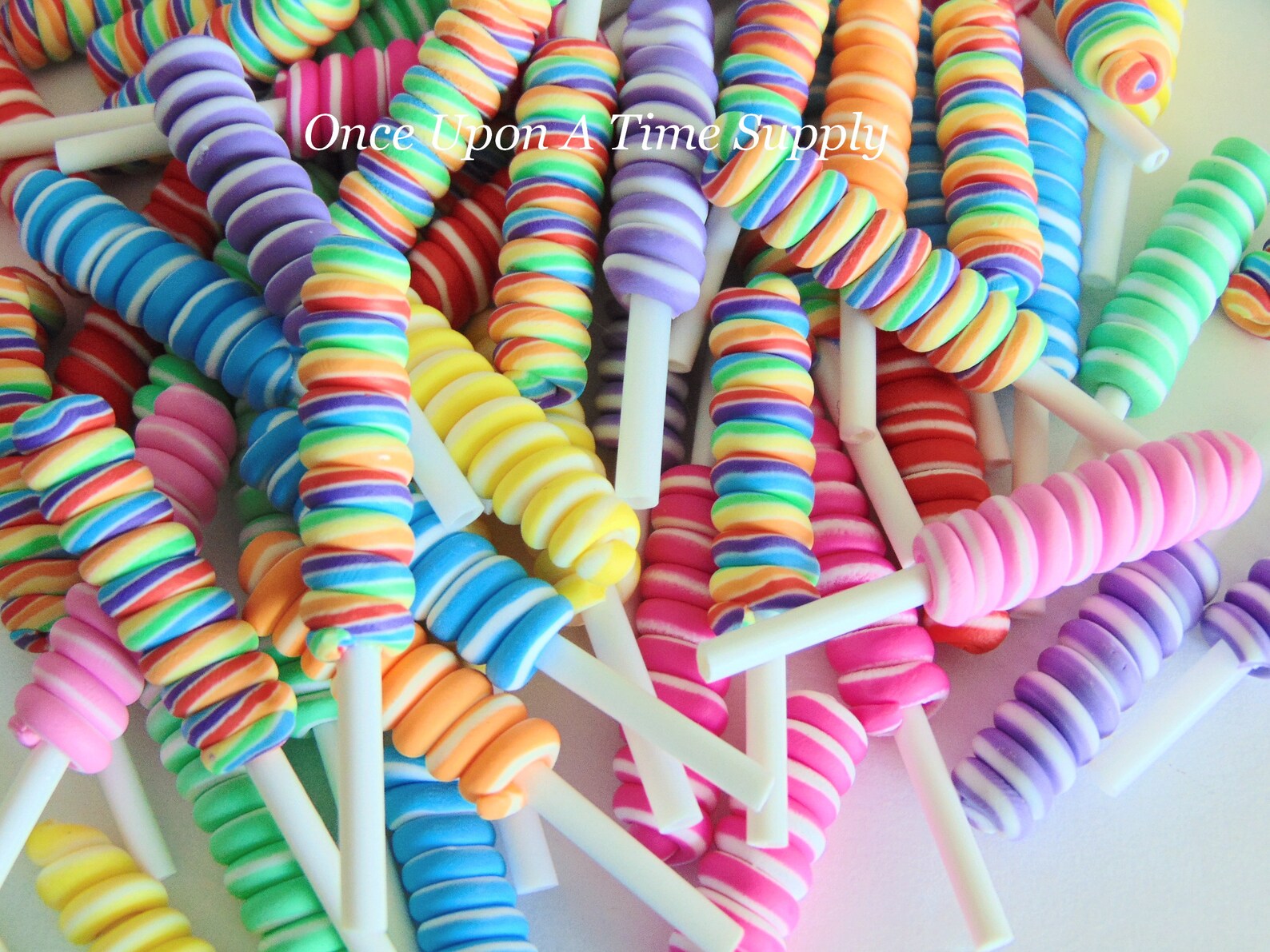 Grab Bag of Lollipop Charms Swirl Lollipops Hair Bow - Etsy