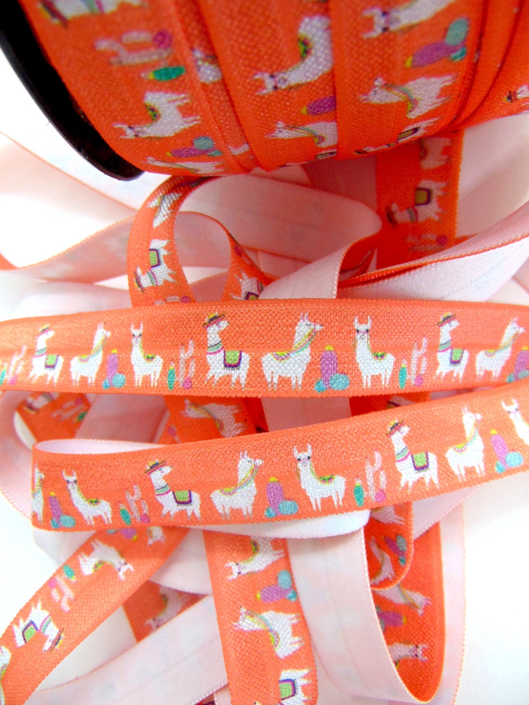 Llama Print Fold Over Elastic 5/8 Inch FOE Soft Printed - Etsy