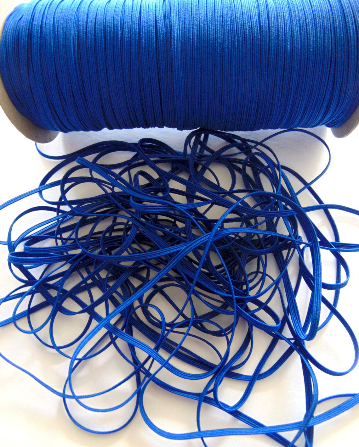 Royal Blue Skinny Elastic 1/8 Braided Elastic Sewing | Etsy