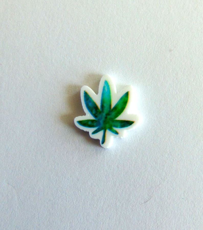 Mini Weed Leaves Charm Marijuana Flat Back Small Planar - Etsy