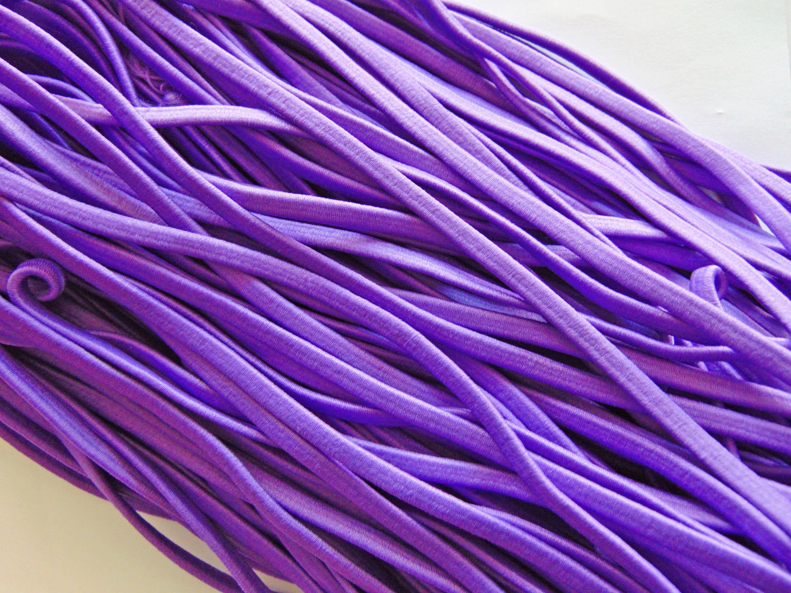 Purple Elastic Cord 3/16 Elastic Cord 5mm Stretch Elastic | Etsy