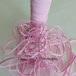 Wholesale Skinny Elastic, 50 100 200 Yard Roll, 1/8 Braided Elastic ...