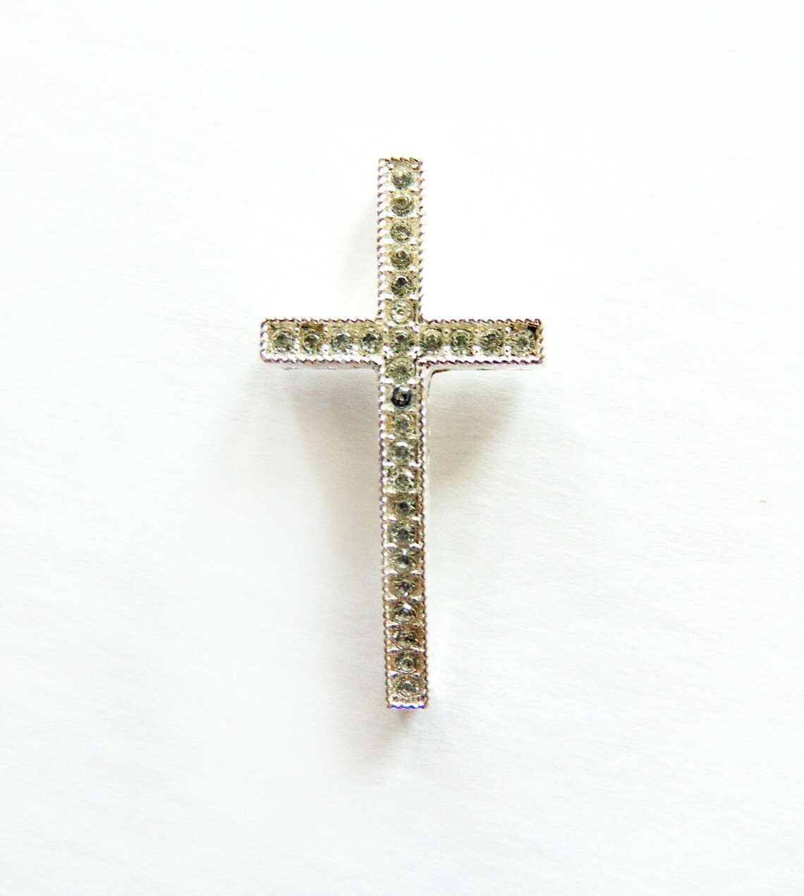 Silver Cross Rhinestones Metal Rhinestones Silver Setting | Etsy
