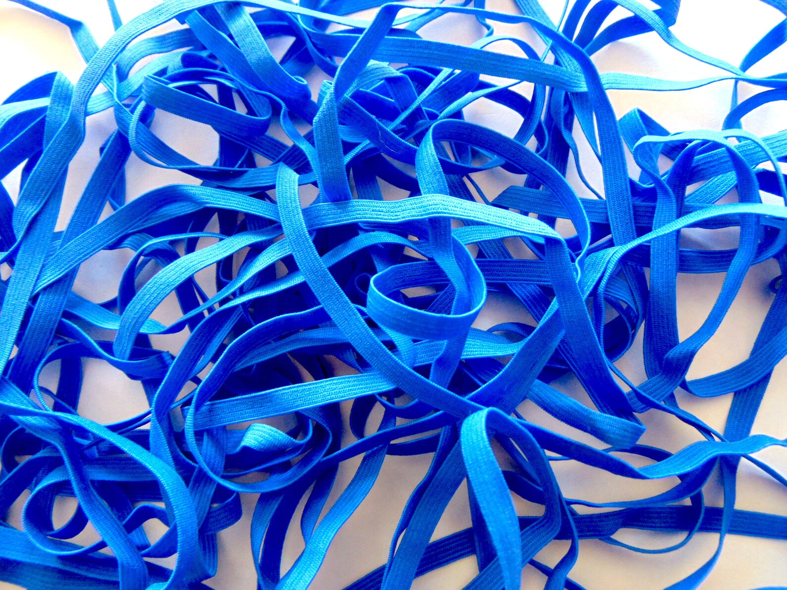 Royal Blue Skinny Elastic, 1/4" Elastic, Soft Quarter Inch, Lightweight ...