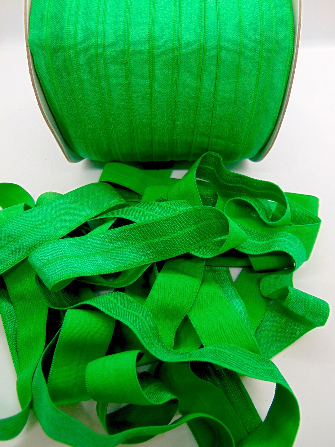 Green Fold Over Elastic, 3/4 Soft Elastic, Sewing Supplies, Craft ...