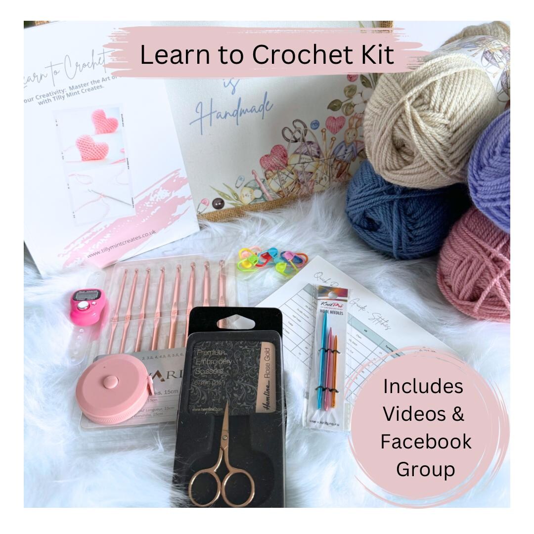Learn to Crochet Kit, Crochet Starter Kit, Beginners Crochet Kit ...