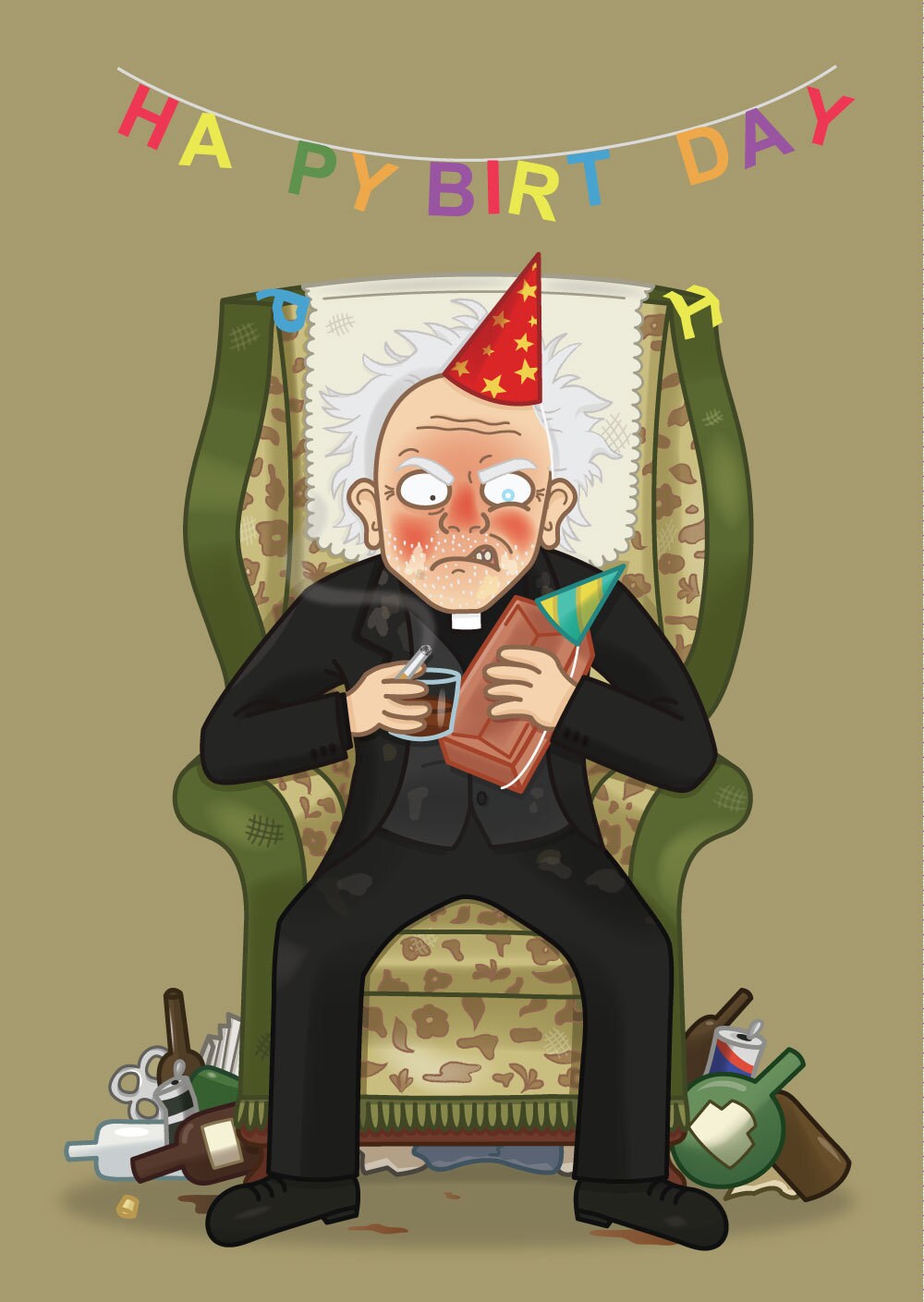 Father Jack Birthday Card Father Ted Irish Funny | Etsy