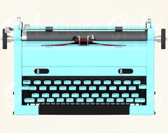 Typewriter clip art | Etsy