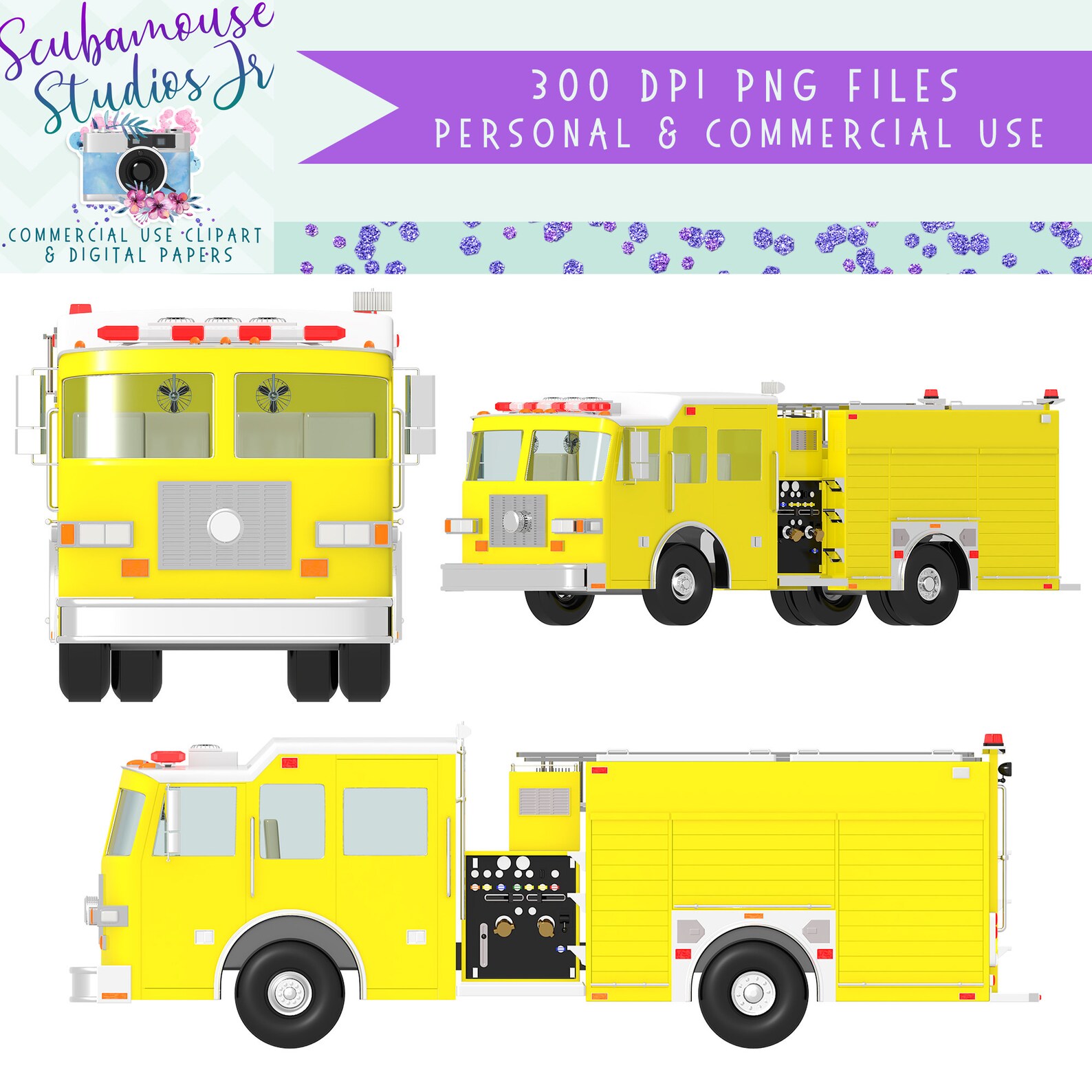 Fire Truck Clipart Fire Truck Clip Art Clipart Clip Art - Etsy