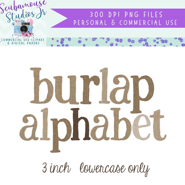 Burlap Letters - Etsy