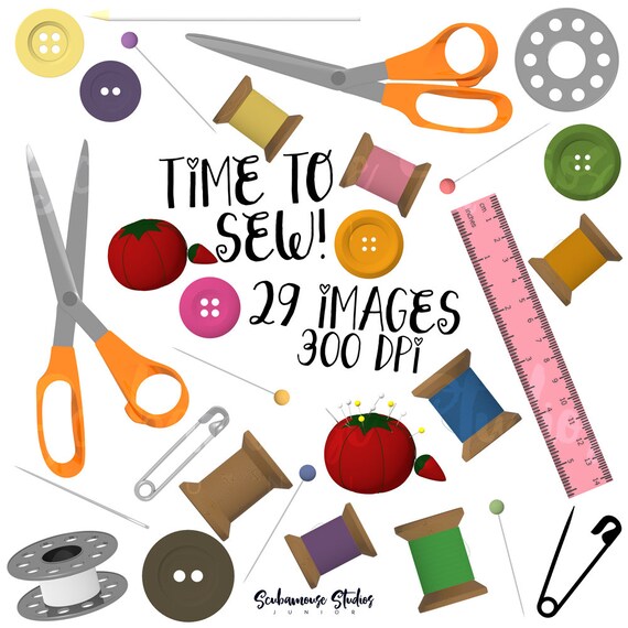 Sewing Supplies Clipart