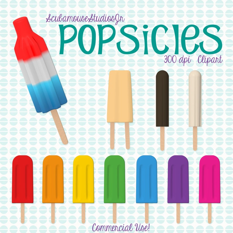 Clipart clip art summer clipart summer clip art popsicles | Etsy