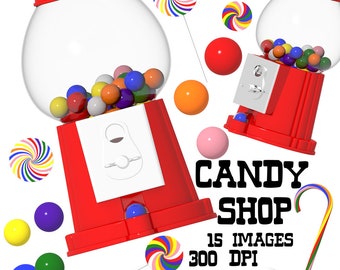 Gumball Clip Art | Etsy