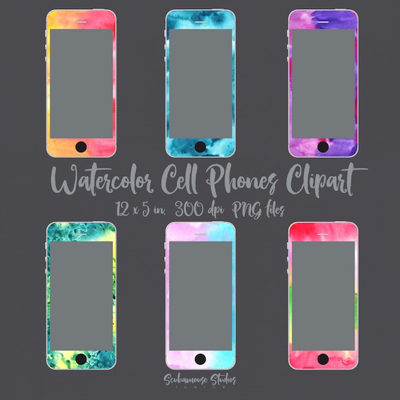 Cell Phone Texting Clipart