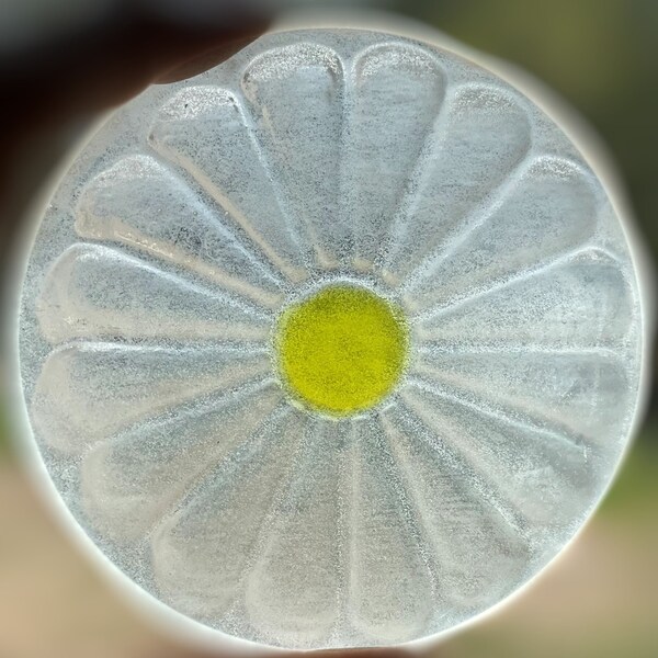 Daisy Stained Glass Suncatcher - Etsy