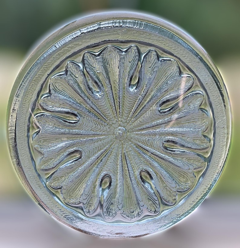 Handmade Byzantine Motif Recycled Glass Rondel - Etsy