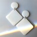 Large White Statement Earrings Big Acrylic Rhombus Earrings - Etsy