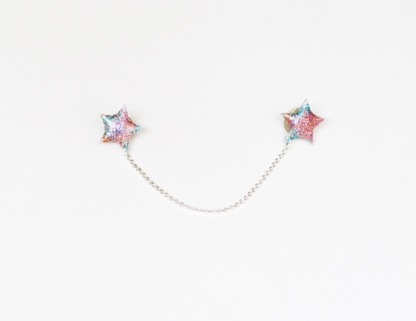 Star Collar Clips Sparkle Star Jewelry Glitter Brooches - Etsy UK