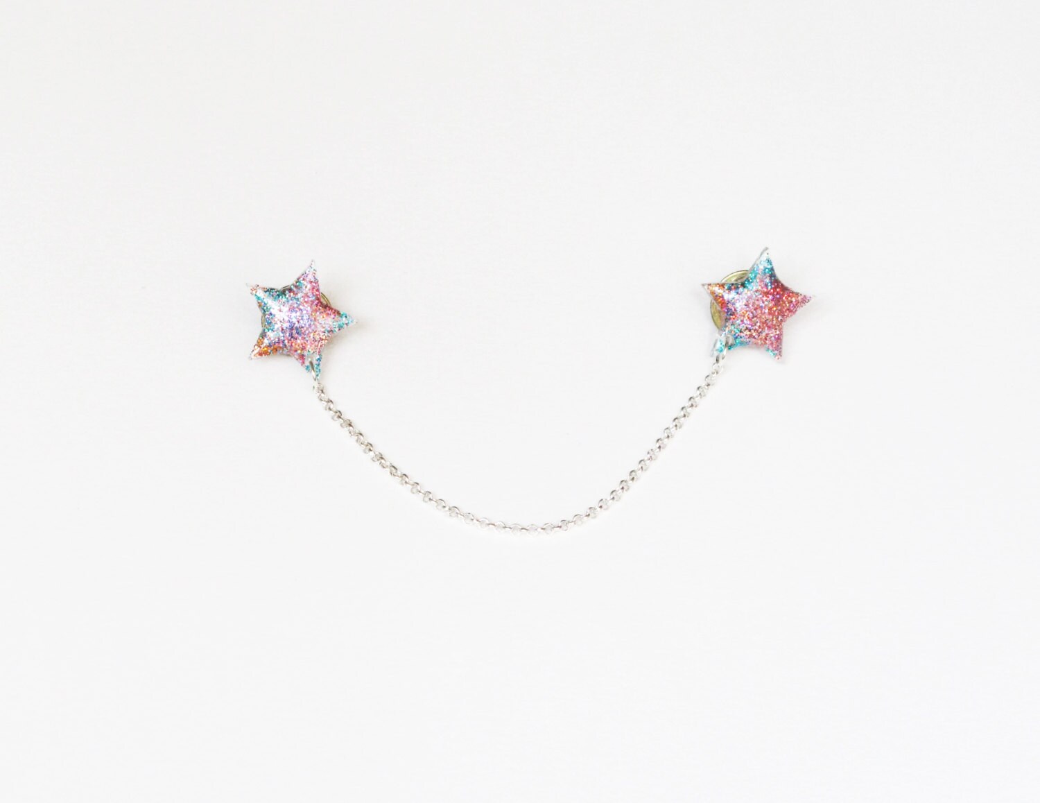 Star Collar Clips Sparkle Star Jewelry Glitter Brooches - Etsy UK
