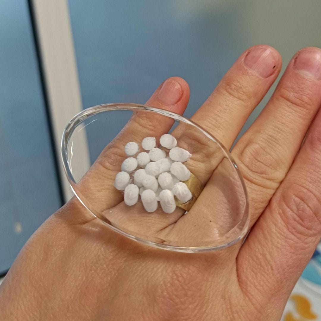 Huge White Ring, Clear Acrylic Ring, Large Cocktail Rings, Big ...