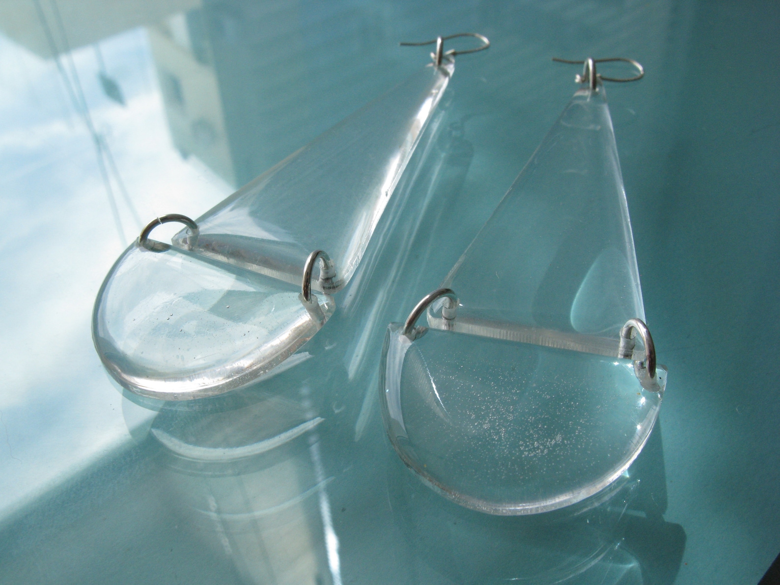 Long Clear Acrylic Earrings Transparent Lucite Earrings Drop | Etsy