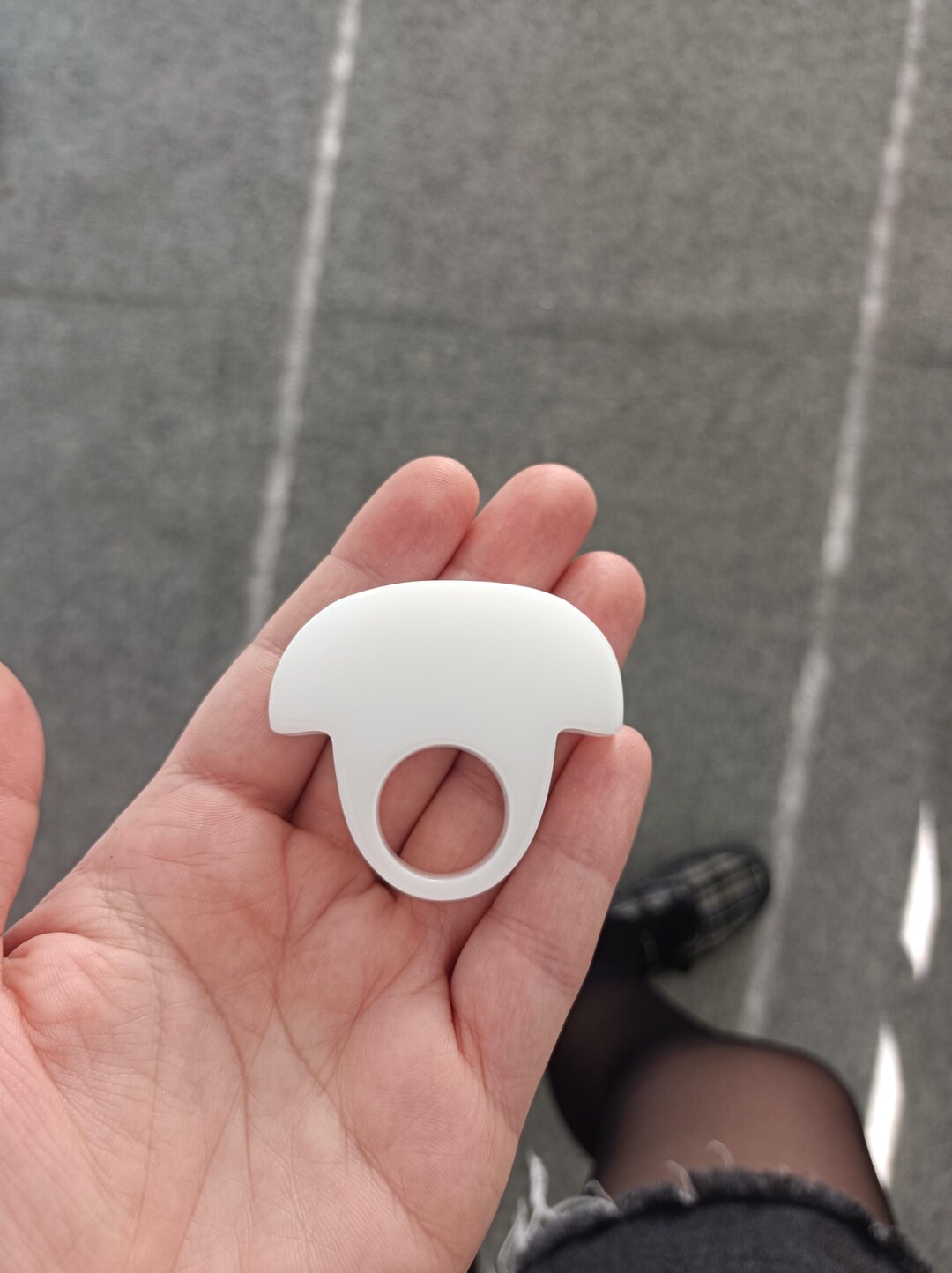 Large White Acrylic Statement Ring: Chunky Plexiglass Fashion Ring - Etsy