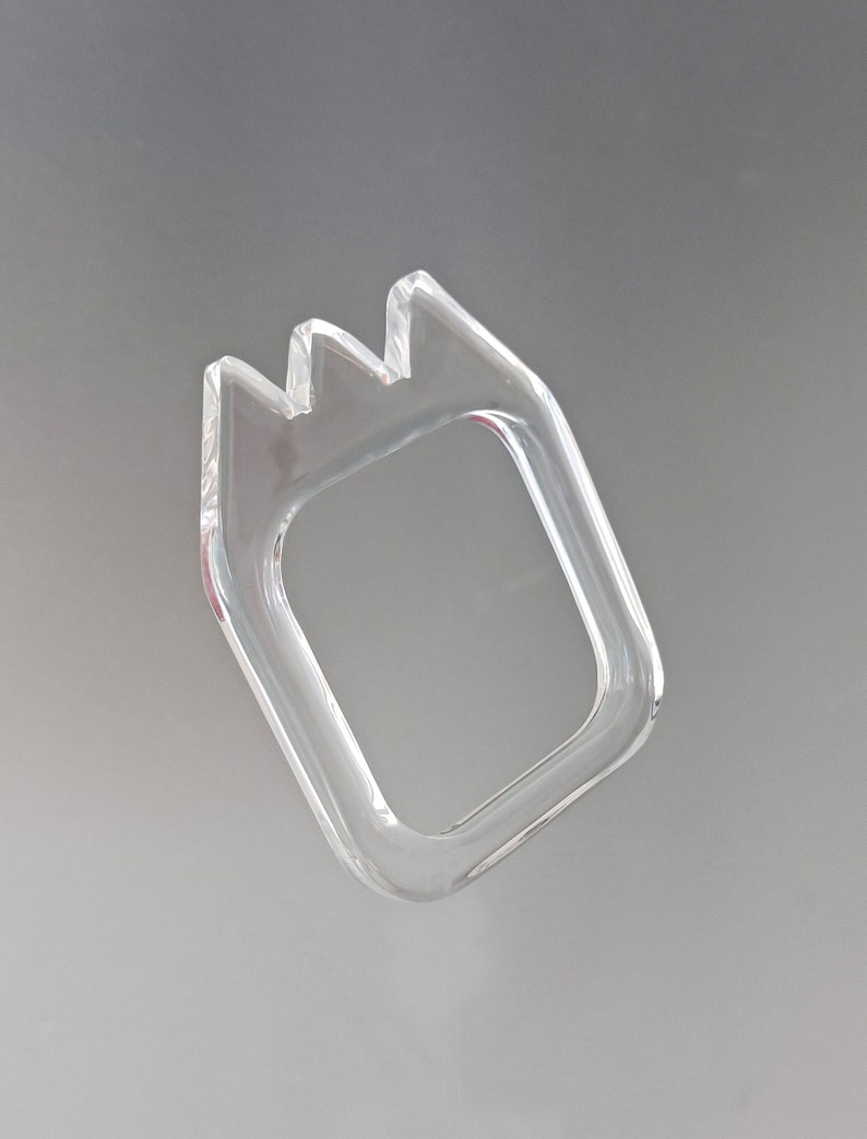 Clear Acrylic Bangle Bracelet: Modern Stacking Jewelry - Etsy