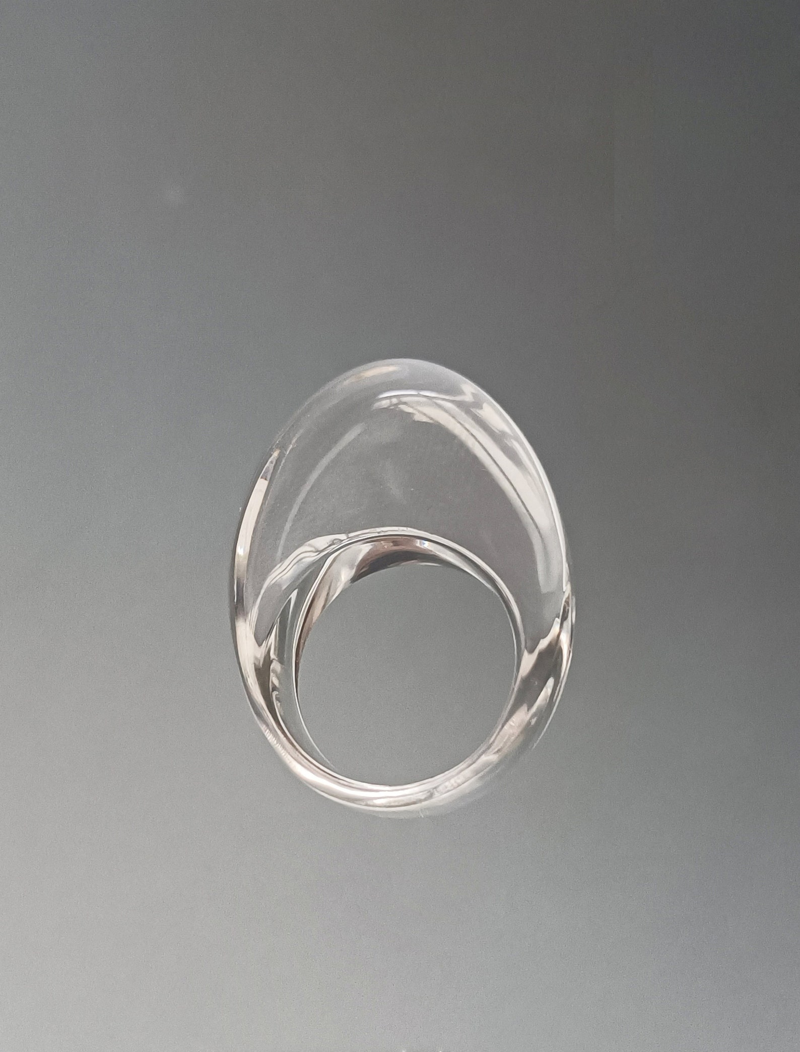 Clear Acrylic Heart Ring: Chunky Plexiglass Statement Ring - Etsy