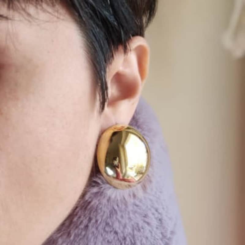 Big Round Earrings - Etsy