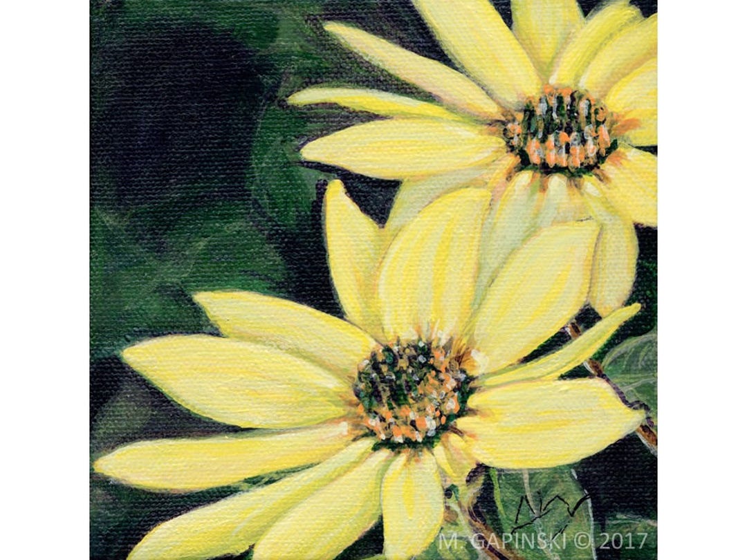 Yellow Daisies - Print - Etsy