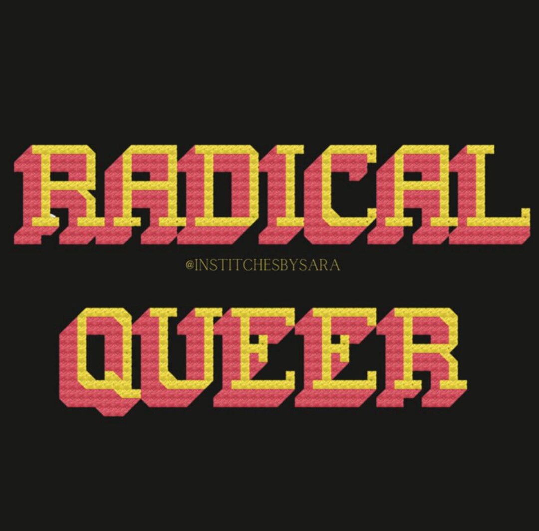 Radical Queer Cross Stitch Pattern | Pride Cross Stitch Pattern - Etsy