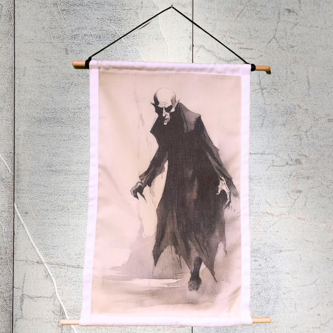 Nosferatu Tapestry, Vampire Decor, Dracula Art, Classic Horror, Gothic ...