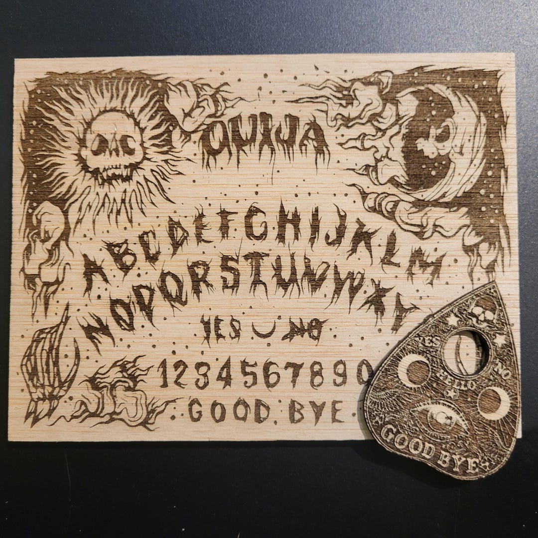 Ouija Board, Spirit Board, Witch Gift, Occult Practice, Wooden Ouija ...