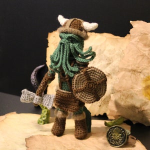 Viking Amigurumi Doll Cthulhu Norse Mythology Warrior Followers of Odín ...
