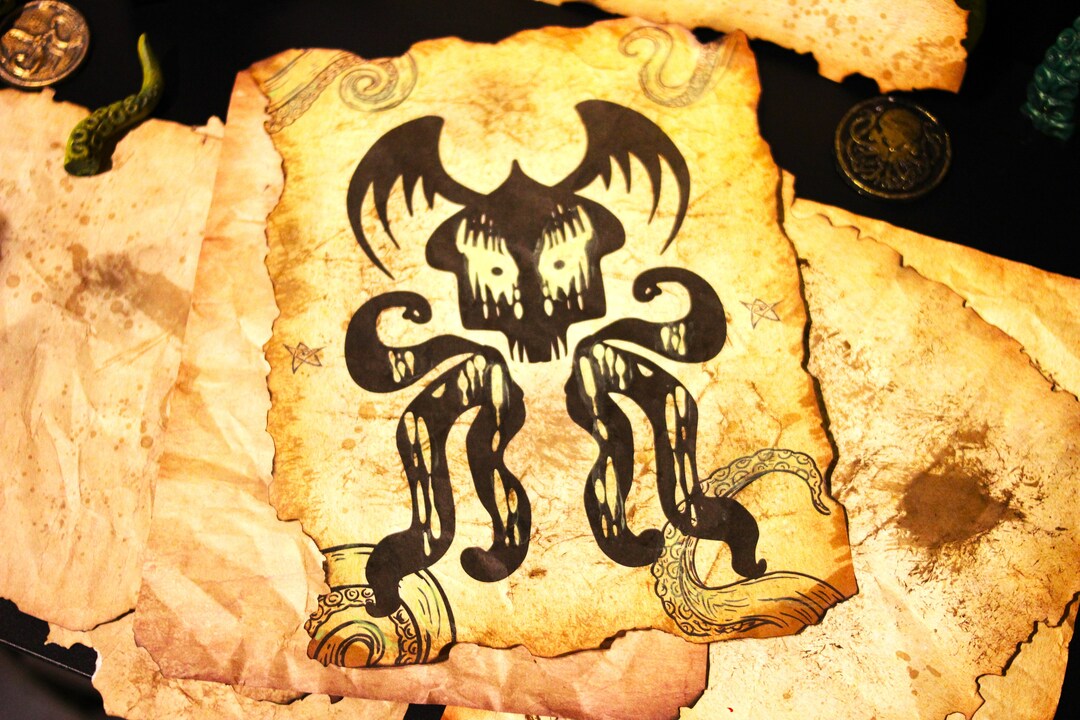Necronomicon Print Evil Dead Parchment Scroll Larp Cthulhu Sheets ...