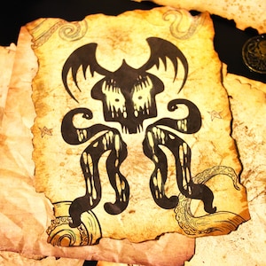 Necronomicon Print, Evil Dead Parchment, Scroll Larp, Cthulhu Sheets ...