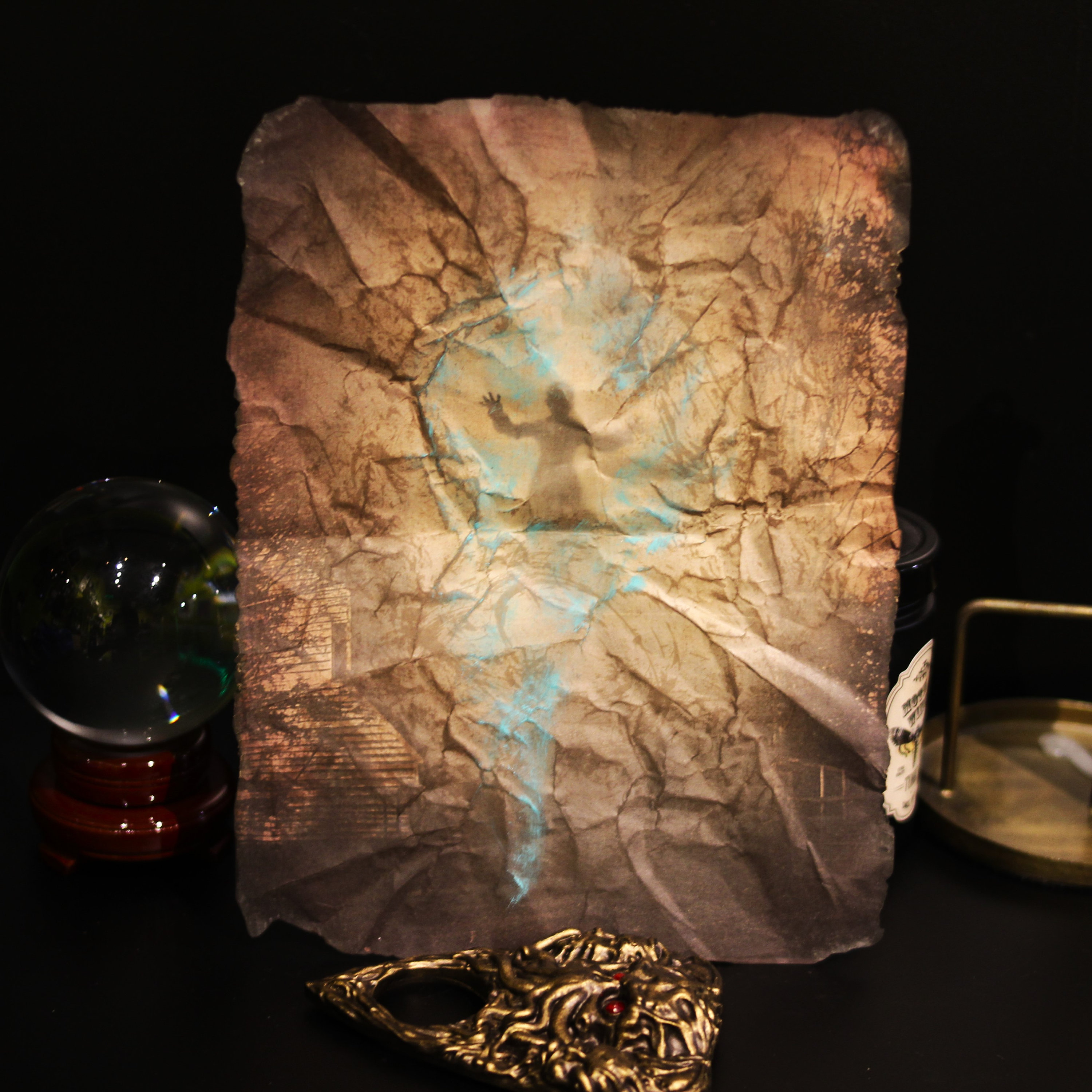Ghosts Book Pages: Handcrafted Spirits Scrolls, Paranormal Decor, Dark ...