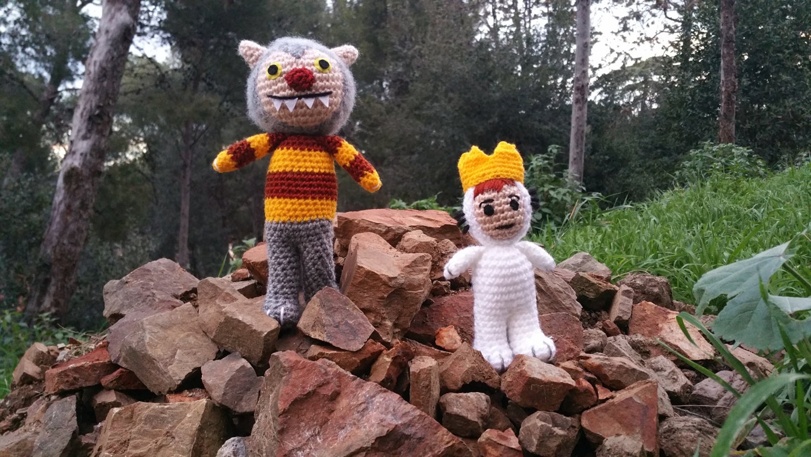 Carol y Max / Donde Viven los Monstruos / 2 muñecos / Maurice | Etsy España